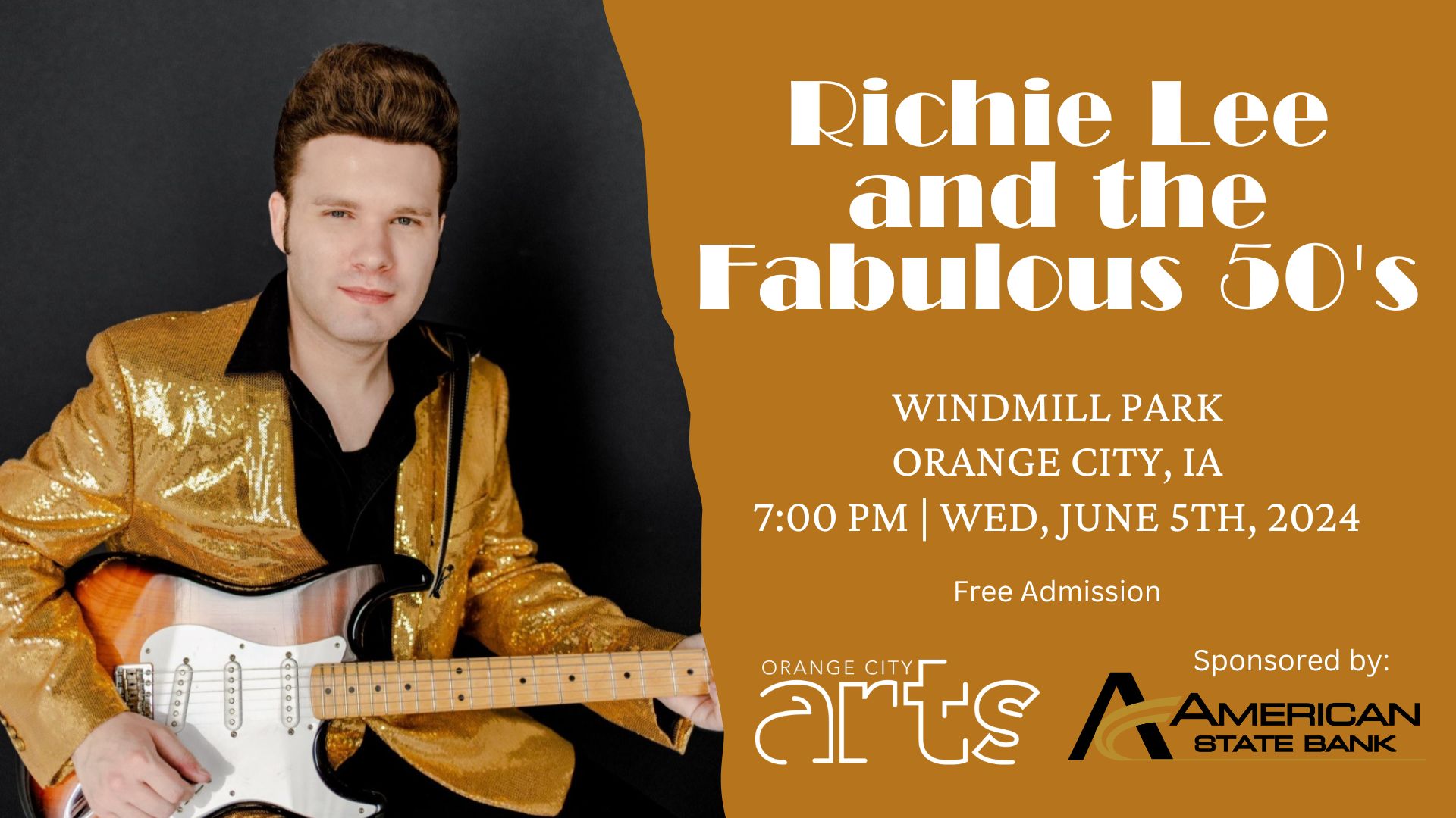 OnStage 2024 KickOff: Richie Lee and the Fabulous 50's - Orange City Arts Council